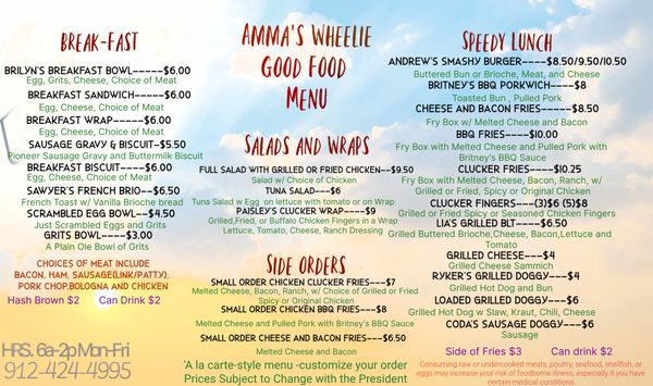 AMMAS WHEELIE GOOD FOOD - Updated January 2025 - Jesup, Georgia - Food Trucks - Restaurant ...