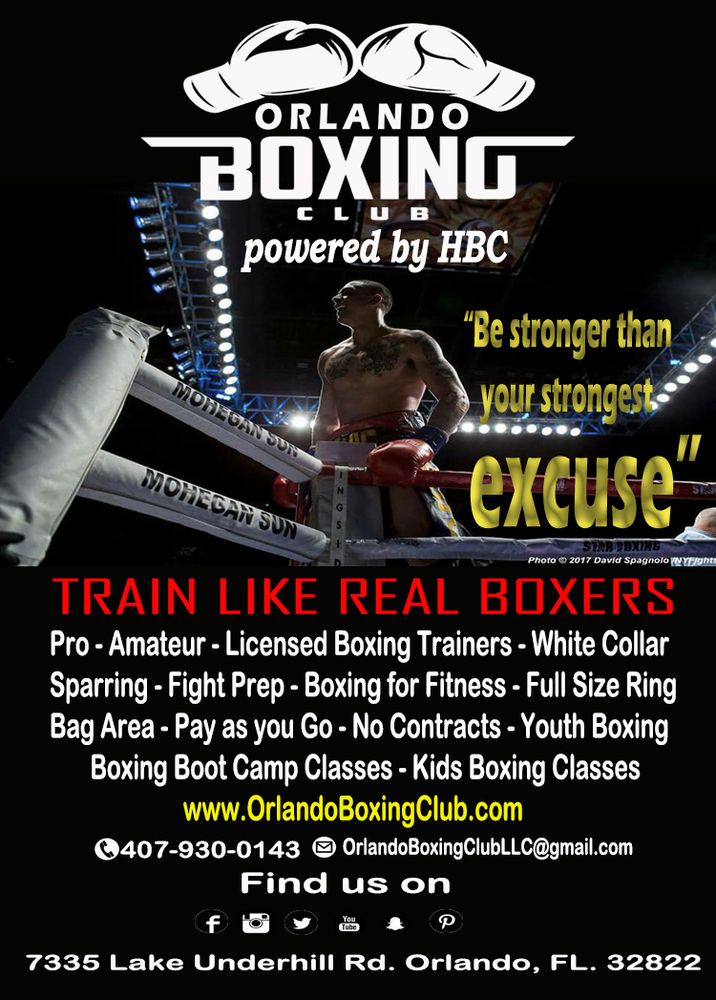 ORLANDO BOXING CLUB - Updated December 2025 - 7335 Lake Underhill Rd ...