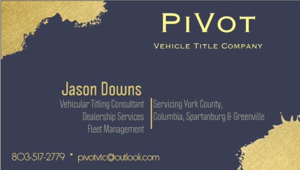 PIVOT VEHICLE TITLE COMPANY - Rock Hill, SC - Yelp