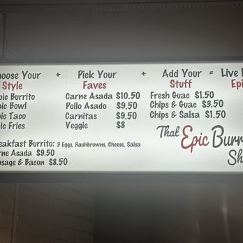 THAT EPIC BURRITO SHACK - Updated March 2025 - 210 Photos & 316 Reviews ...