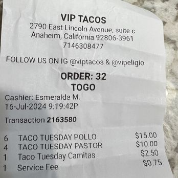 VIP TACOS - Updated February 2025 - 266 Photos & 585 Reviews - 2790 E ...