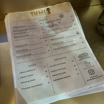 TUMI PERUVIAN RESTAURANT - Updated October 2025 - 72 Photos & 34 ...