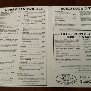 FIRST CAROLINA DELICATESSEN - Updated October 2025 - 113 Photos & 166 ...