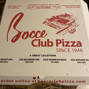 BOCCE CLUB PIZZA near you at 4174 Bailey Ave, Amherst, New York - 243 ...