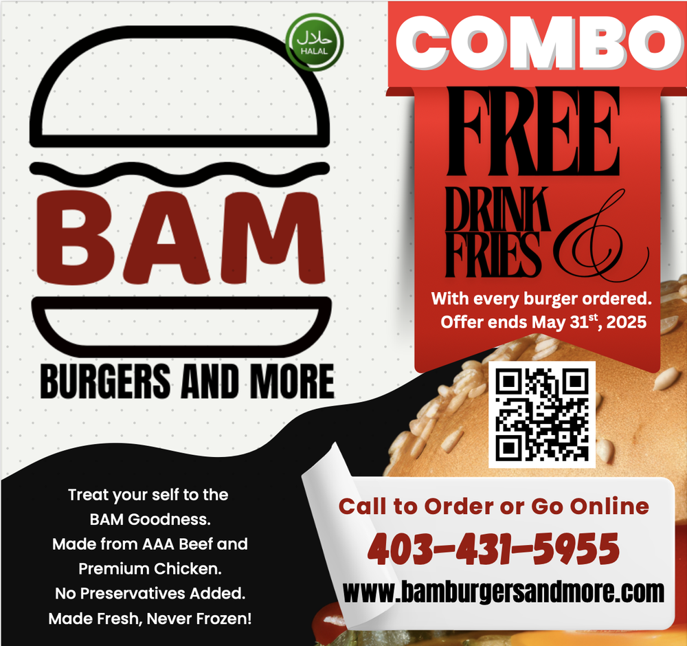 BAM BURGERS AND MORE - Updated June 2025 - 1420 40th Avenue NE, Calgary ...