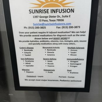SUNRISE INFUSION - Updated December 2025 - 13 Photos - 1397 George ...