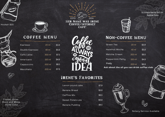 HER NAME WAS IRENE COFFEE & INTERNET CAFE’ - Updated September 2025 ...