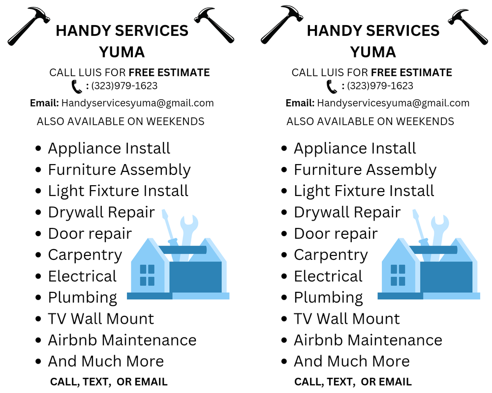 HANDY SERVICES YUMA - Updated January 2025 - Request a Quote - Martinez Lake, Arizona - Handyman ...