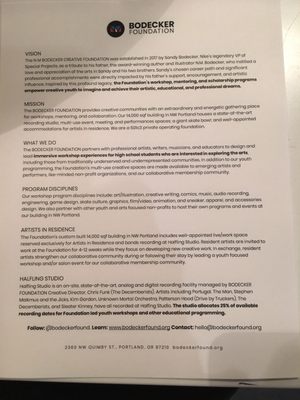 BOEDECKER FOUNDATION - Updated October 2025 - 2360 NW Quimby St ...