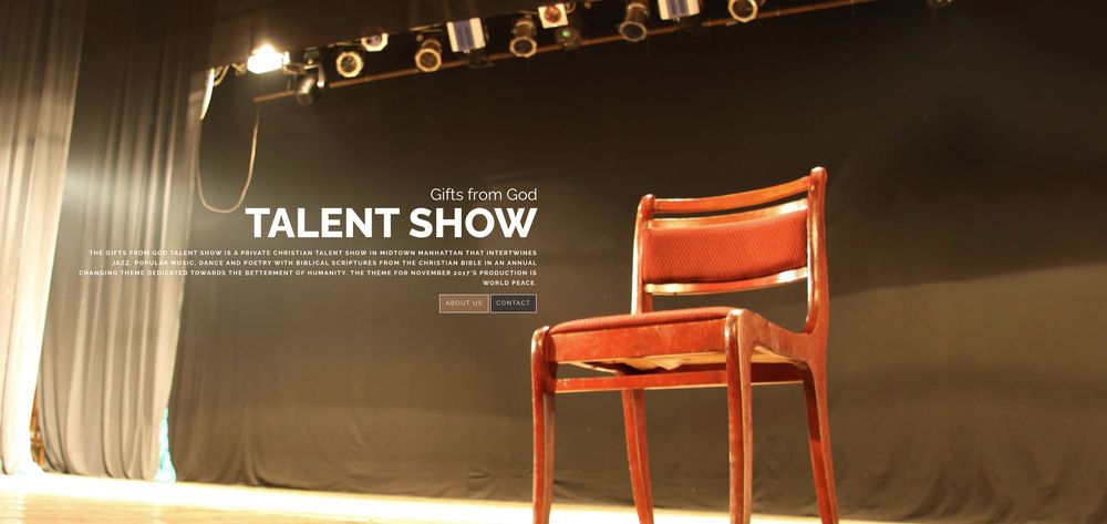 THE GIFT FROM GOD TALENT SHOW - 520 8th Ave, New York, New York ...