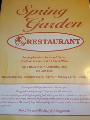 SPRING GARDEN RESTAURANT - Updated December 2025 - 809 14th Ave ...