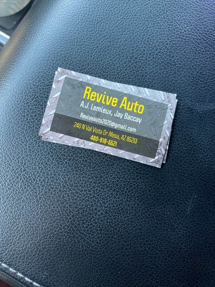 REVIVE AUTO - Updated October 2025 - 13 Reviews - 240 N Val Vista Dr ...