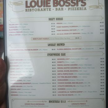 LOUIE BOSSI’S RISTORANTE BAR PIZZERIA - Updated January 2026 - 5550 ...