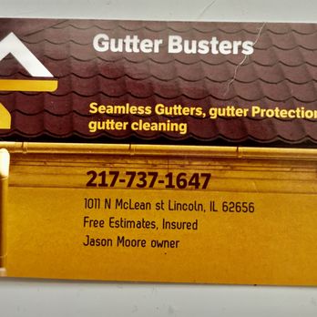 GUTTER BUSTERS - Updated October 2025 - Lincoln, Illinois - Gutter ...