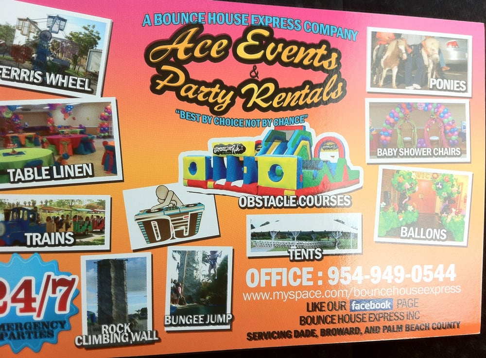 ACE PARTY RENTAL EVENT SERVICES - Updated February 2025 - 1951 NW 141st ...