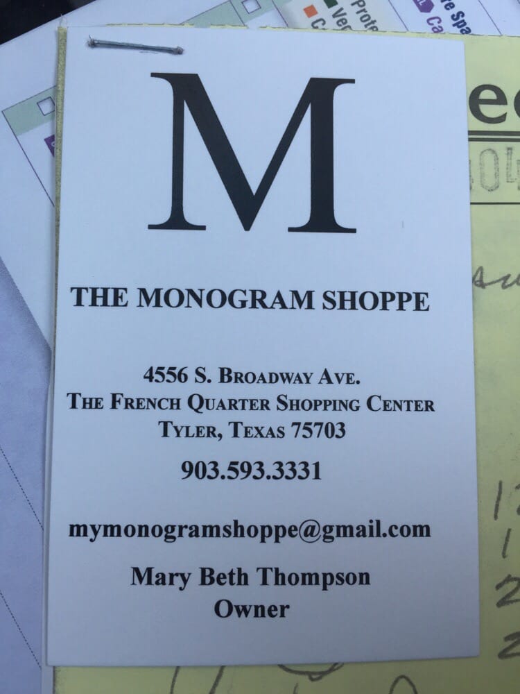 THE MONOGRAM SHOPPE - Updated October 2025 - 4556 S Broadway Ave, Tyler ...