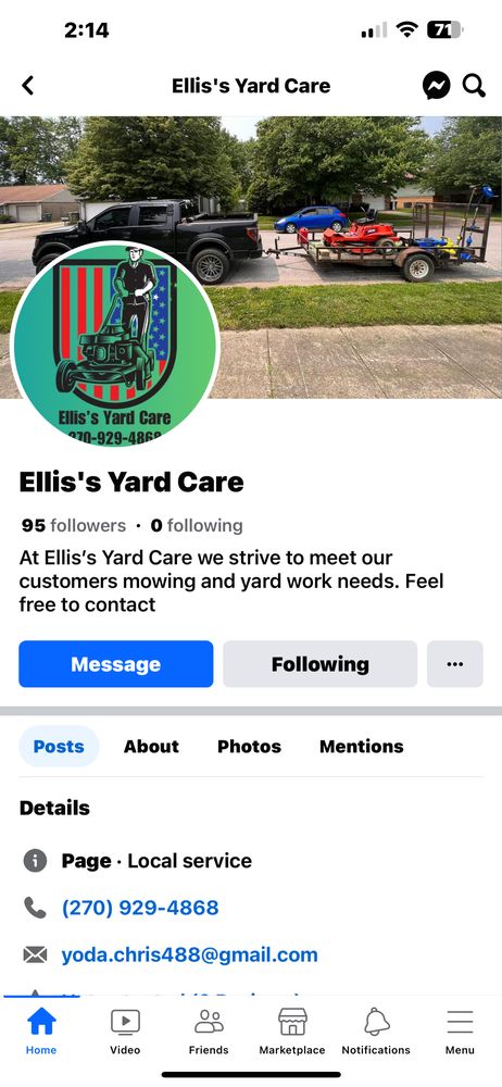 ELLIS’S YARD CARE - Utica, Kentucky - Pressure Washers - Phone Number ...