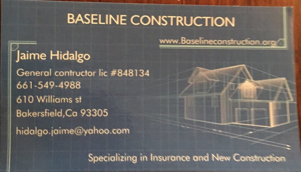 BASELINE CONSTRUCTION - Updated January 2025 - 610 Williams St ...