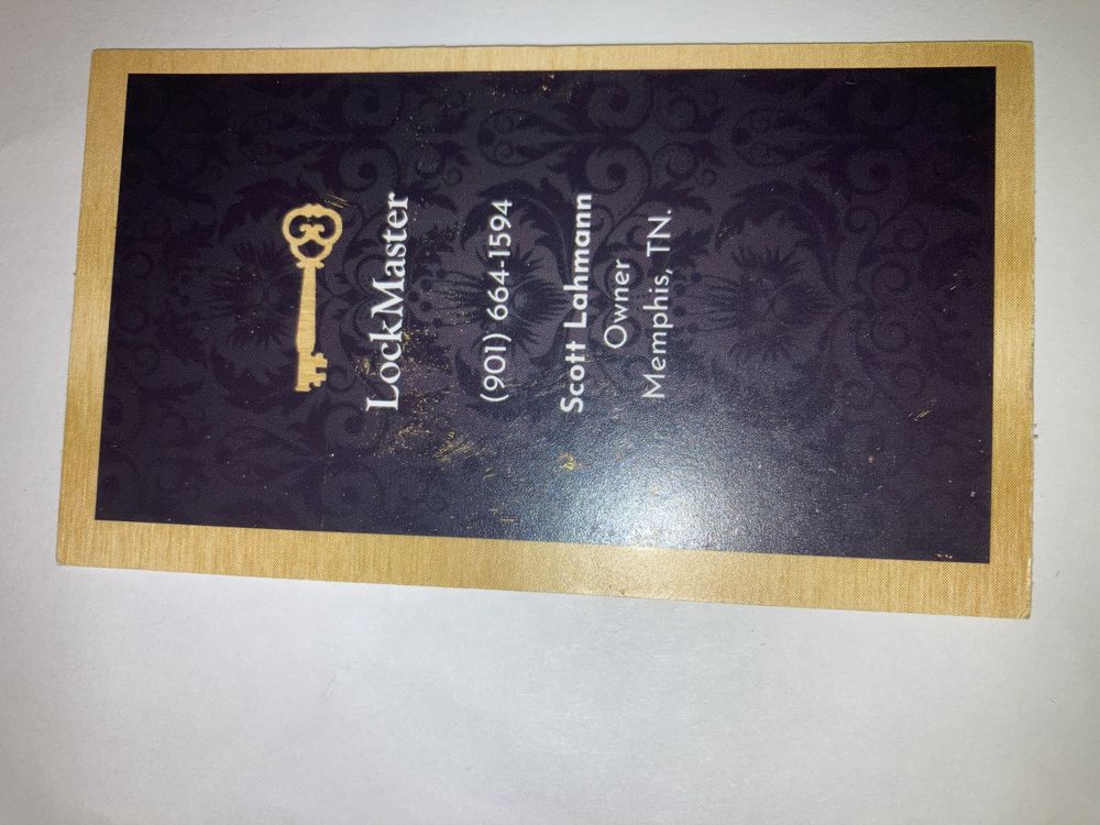 LOCK MASTER - Updated March 2024 - Request a Quote - Memphis, Tennessee ...