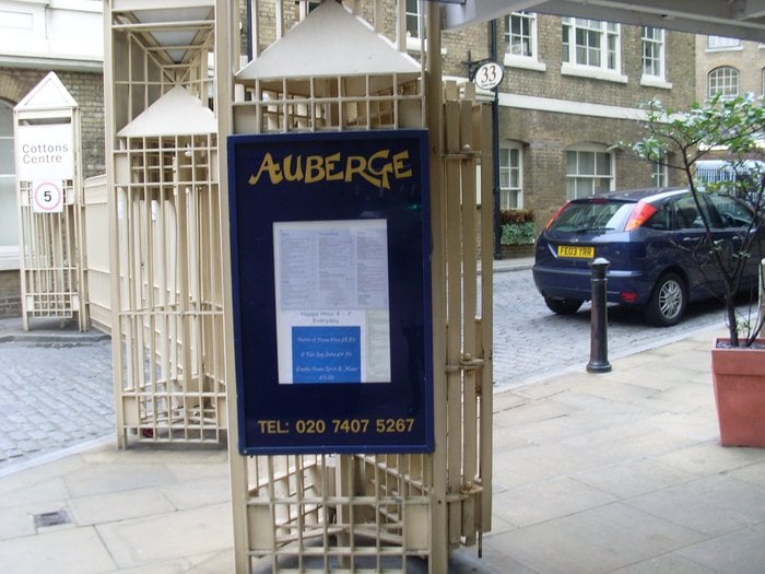 AUBERGE RESTAURANT - Tooley Street, London, United Kingdom - French ...