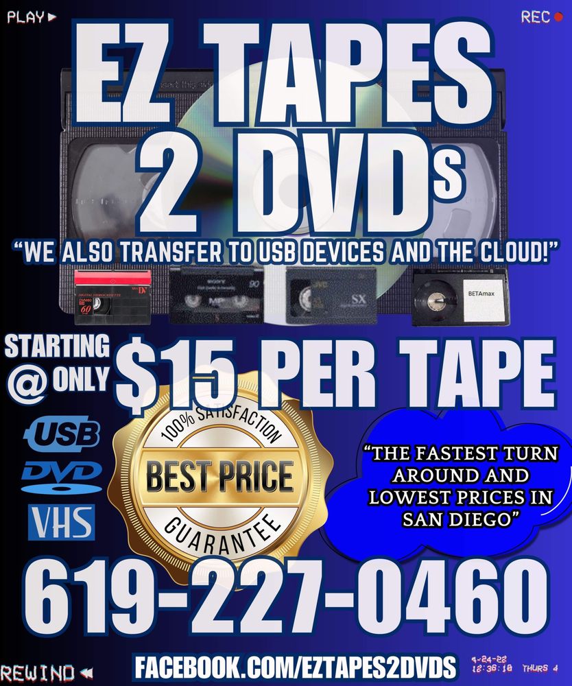 EZ TAPES 2 DVDS - Updated August 2025 - 12 Photos & 74 Reviews - 1320 ...