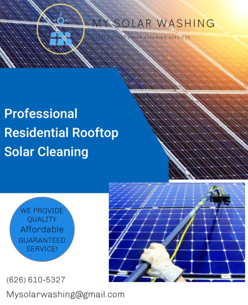 MY SOLAR WASHING - Goodyear, Arizona - Solar Panel Cleaning - Phone ...