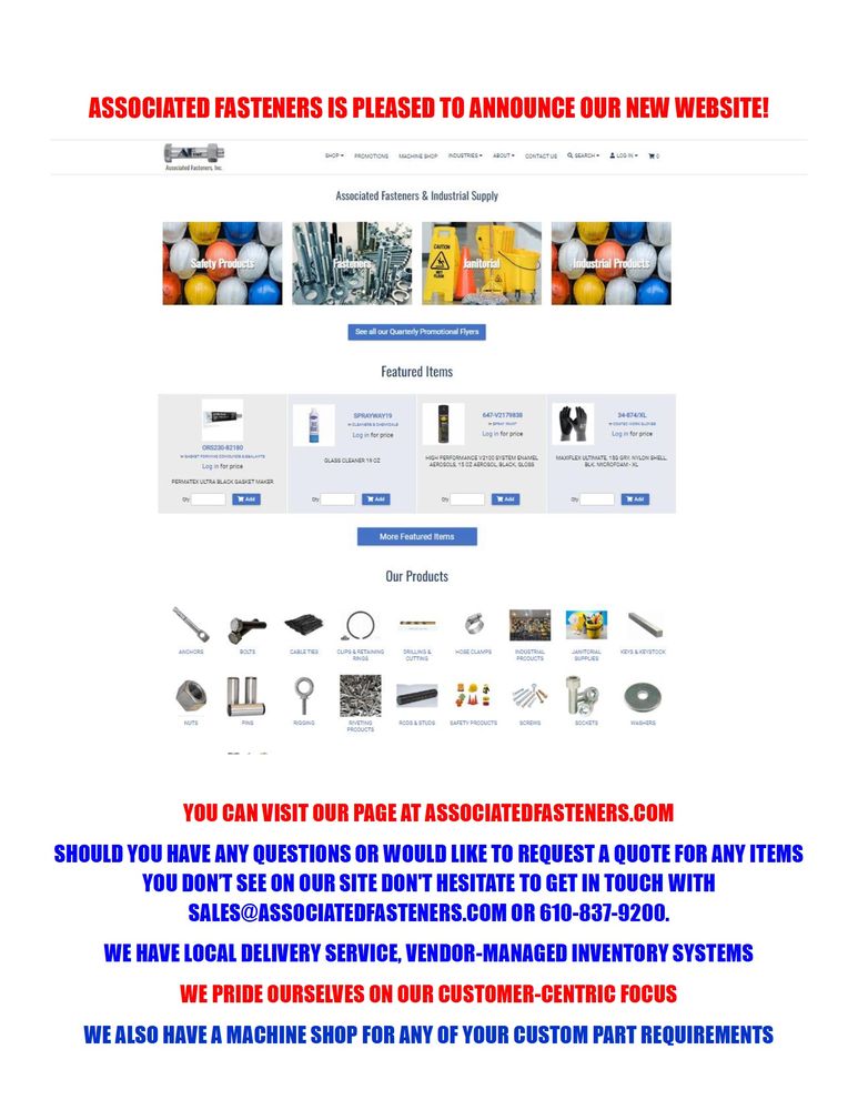 ASSOCIATED FASTENERS - Updated December 2025 - 6854 Chrisphalt Dr, Bath ...