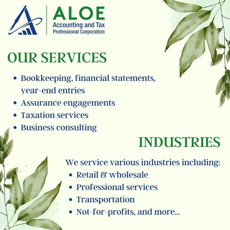ALOE ACCOUNTING AND TAX PROFESSIONAL CORPORATION - Updated October 2025 ...
