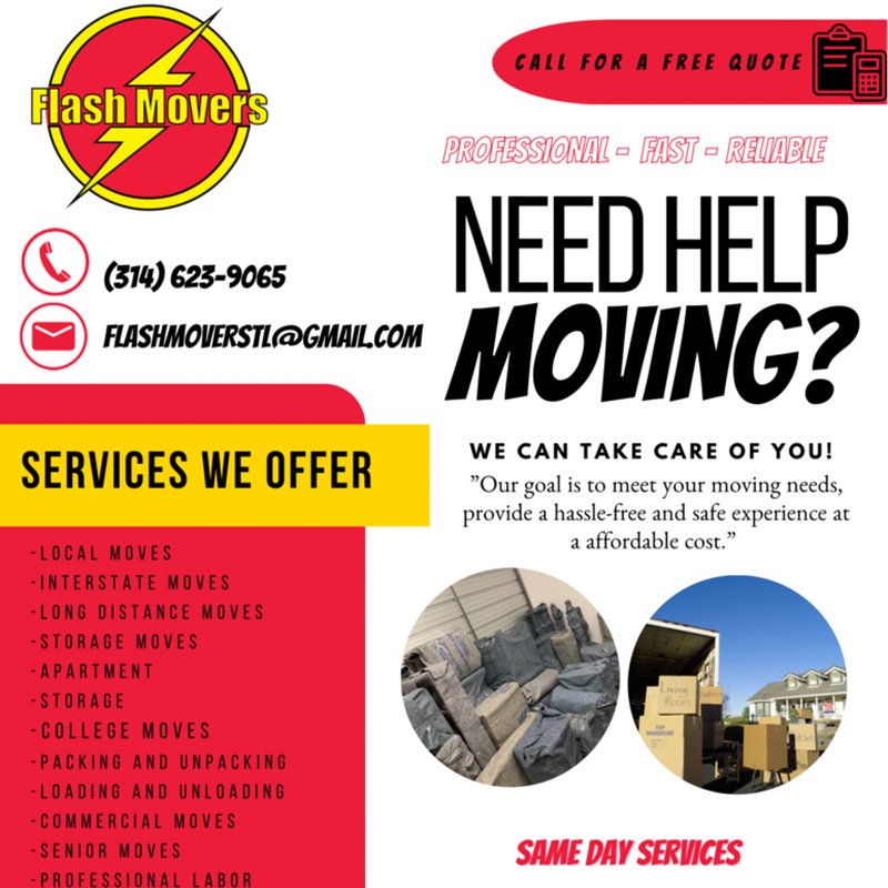 FLASH MOVERS - Updated December 2025 - 130 Photos & 63 Reviews - St ...