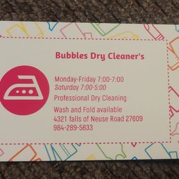 BUBBLES DRY CLEANERS - Updated June 2024 - 4321 Falls Of Neuse, Raleigh ...