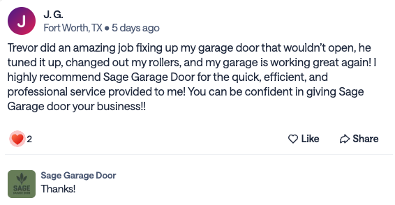 SAGE GARAGE DOOR - Updated October 2025 - 15 Photos - 101 Carlock St ...