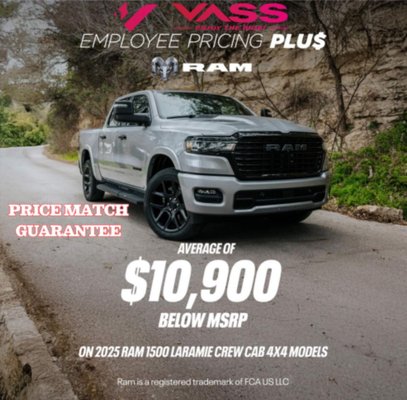 VASS CHRYSLER DODGE JEEP RAM - Updated October 2025 - 3900 Frederica St ...