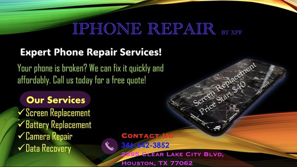 IPHONE REPAIR BY XPF - 2395 Clear Lake City Blvd, Houston, Texas ...