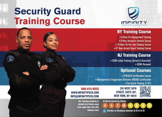 INFINITY PROTECTION SERVICES TRAINING ACADEMY - 10 Photos - 255 W 36th ...