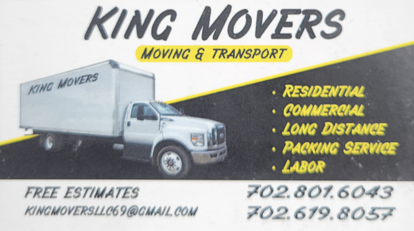 KING MOVERS - Las Vegas, Nevada - Movers - Phone Number - Yelp