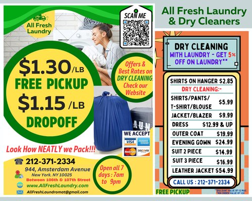ALL FRESH LAUNDRY & DRY CLEANERS - Updated January 2026 - 944 Amsterdam ...