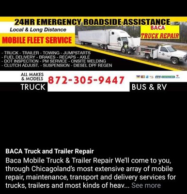 BACA TRUCK AND TRAILER REPAIR - Rosemont, Illinois - Commercial Truck ...